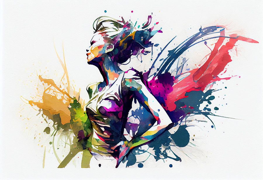 Watercolor Pixie Digital Art by Gnu Attitude - Fine Art America