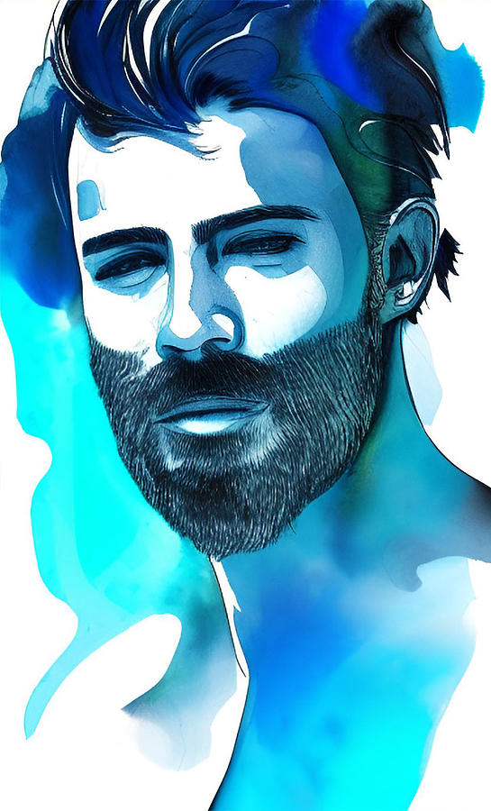 Watercolor Portrait 33 Digital Art By Barroa Artworks Fine Art America