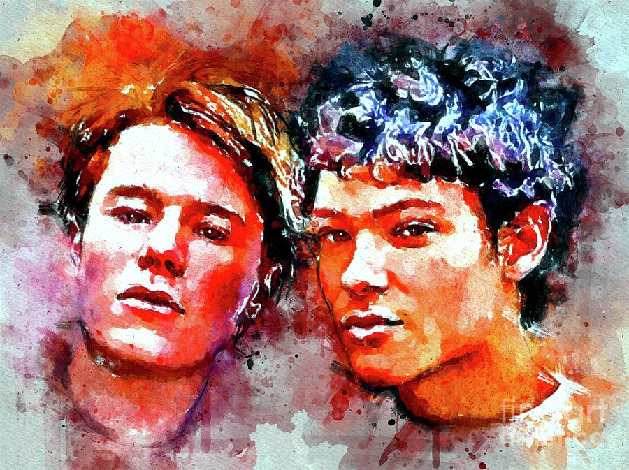 Watercolor Young Royals Mixed Media by Daniel Janda - Fine Art America