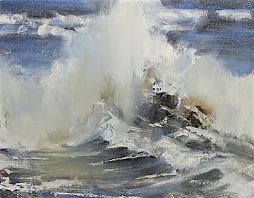 Wave Painting by David Simons - Fine Art America