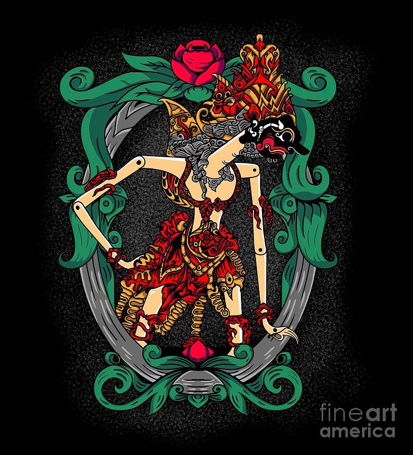 wayang kulit gagrag art in Java Indonesia Painting by James Jason ...