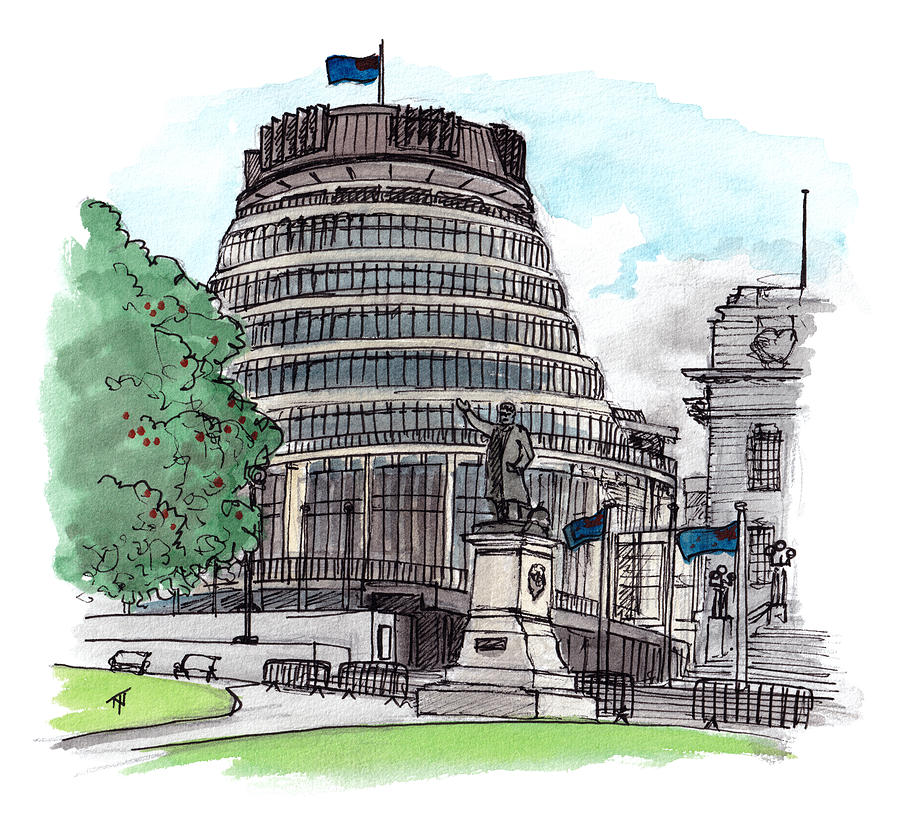 Wellington Beehive Painting by Tom Napper | Fine Art America