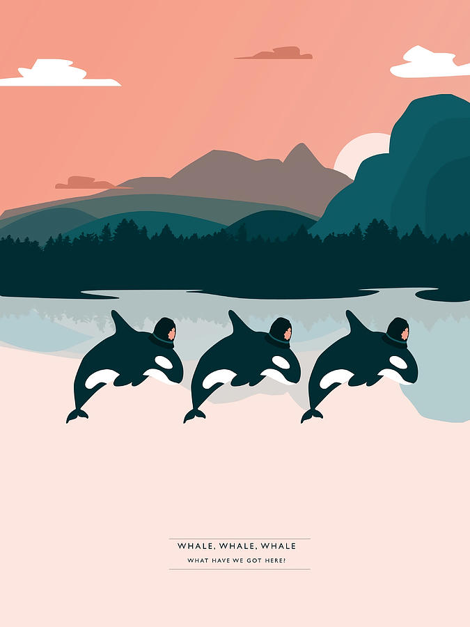 Whale Whale Whale Poster Painting by Reynolds Ward | Fine Art America