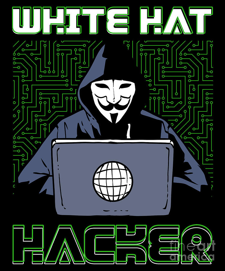 White Hat Hacker Hacking Programming Dark Net Digital Art by Alessandra Roth - Fine Art America