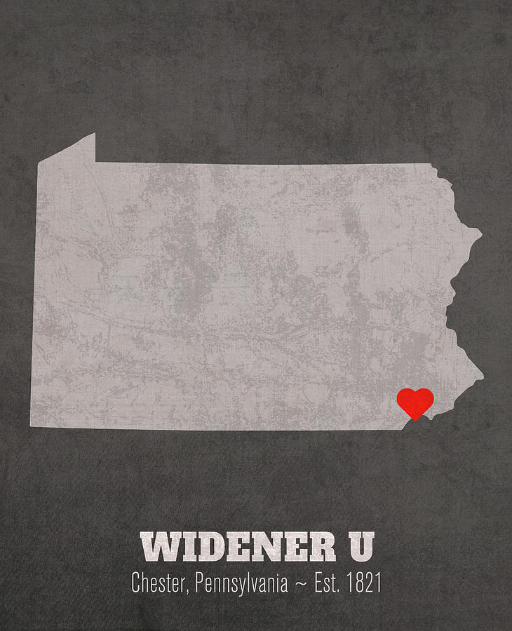 Widener University Chester Pennsylvania Founded Date Heart Map Mixed