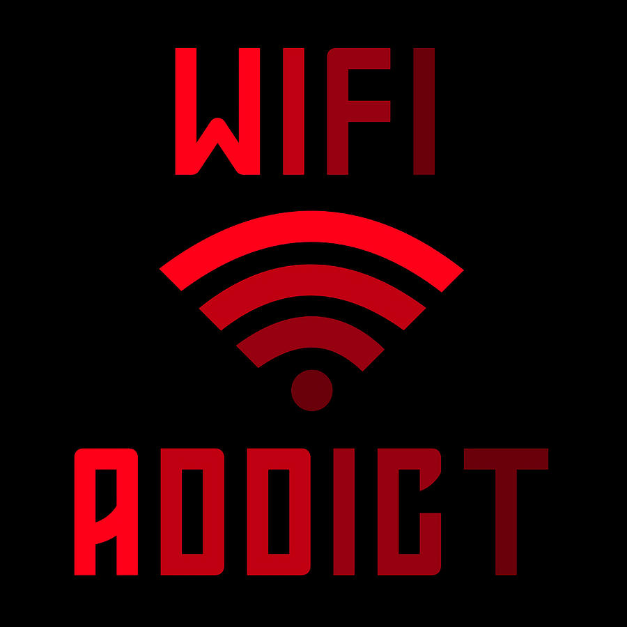 WIFI ADDICT Poster humor Painting by Harley Pete | Pixels