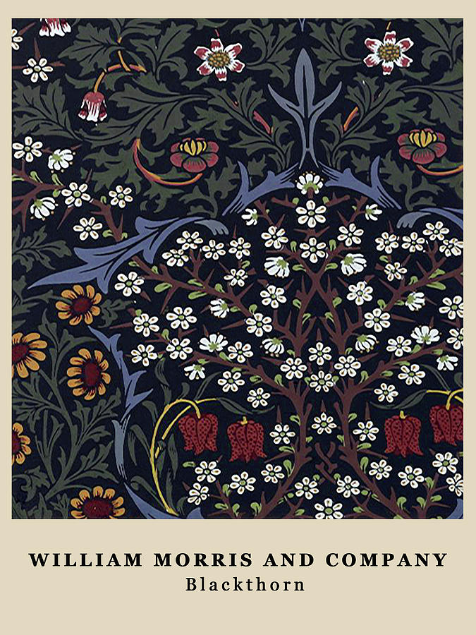 William Morris Blackthorn Painting by Ipsita Das - Pixels William Morris Blackthorn Painting by Ipsita Das - Pixels
