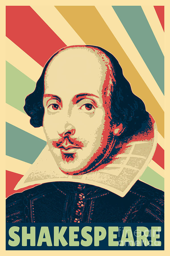William Shakespeare Vintage Colors Digital Art by Filip Schpindel ...