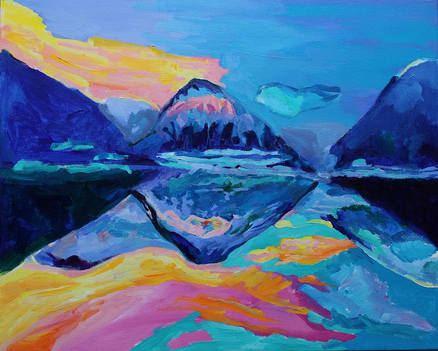 Winter Mirror Painting by Aletha Kuschan - Fine Art America