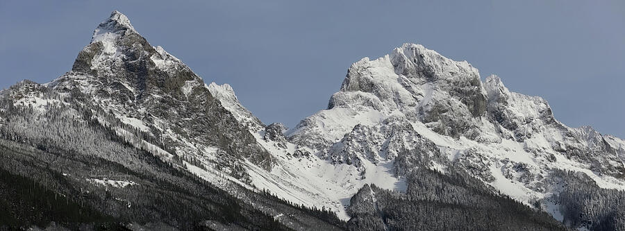 Winter Mountain Peaks Photograph by Ian McAdie - Fine Art America