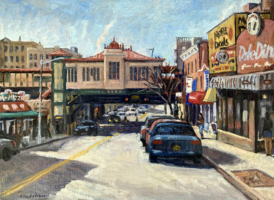 Winter Sunlight/231st Street Station/Bronx Cityscape Painting by Thor Wickstrom | Pixels