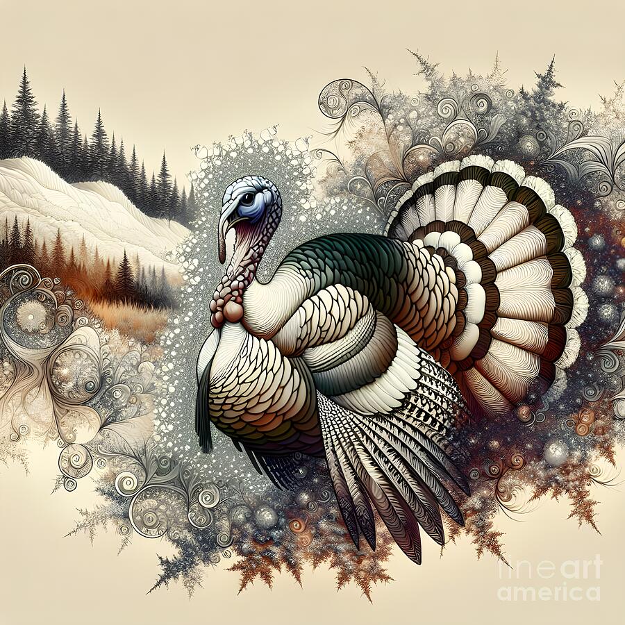 Winter Turkey 2024 11124747ai Digital Art by Cindy's Creative Corner ...