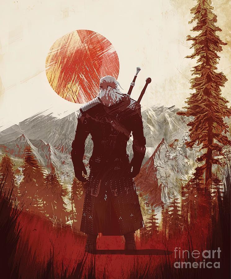 Witcher Game Art Painting by Ruby Walsh - Pixels