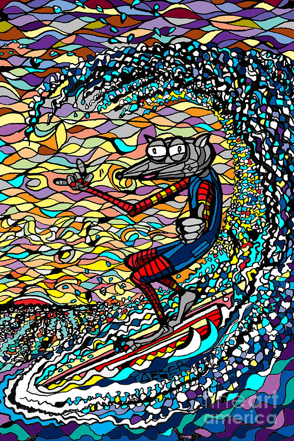 Wolf Surfing Photograph by Robert Yaeger - Fine Art America