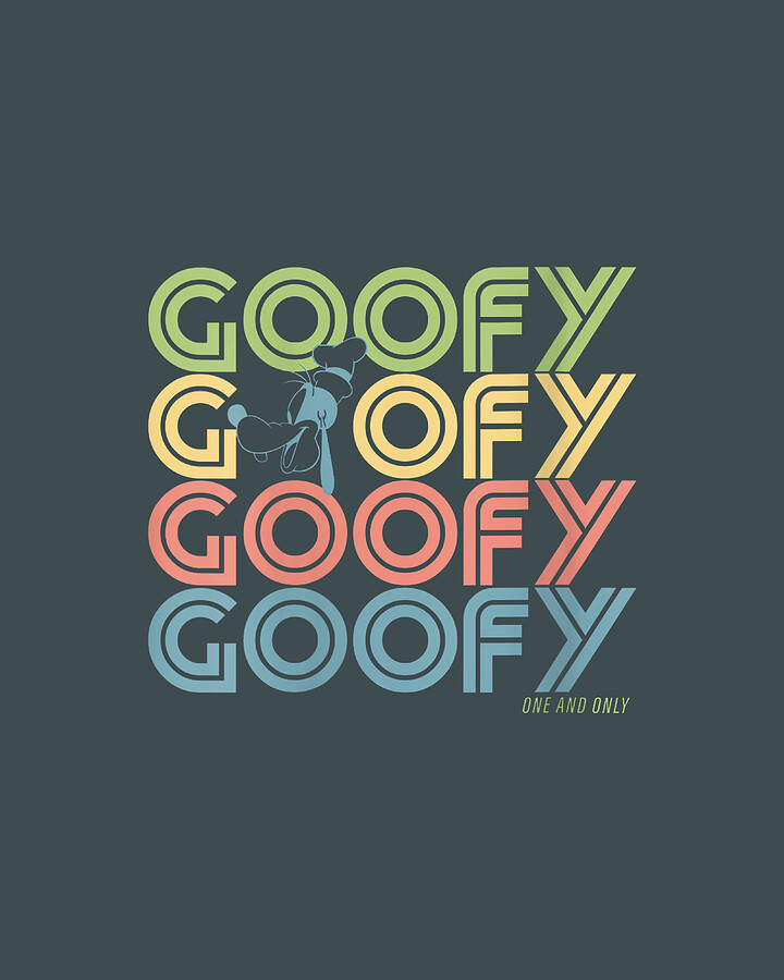 Womens Disney Goofy Retro Name Stack Digital Art by Meao James - Fine ...