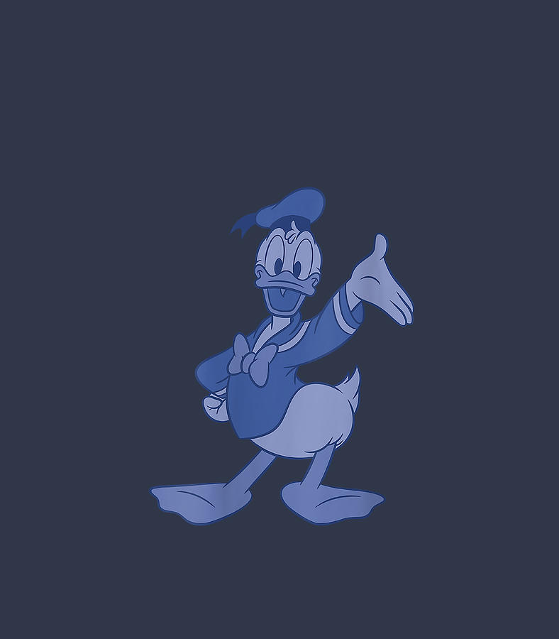 Womens Disney Mickey And Friends Donald Duck Tonal Digital Art By