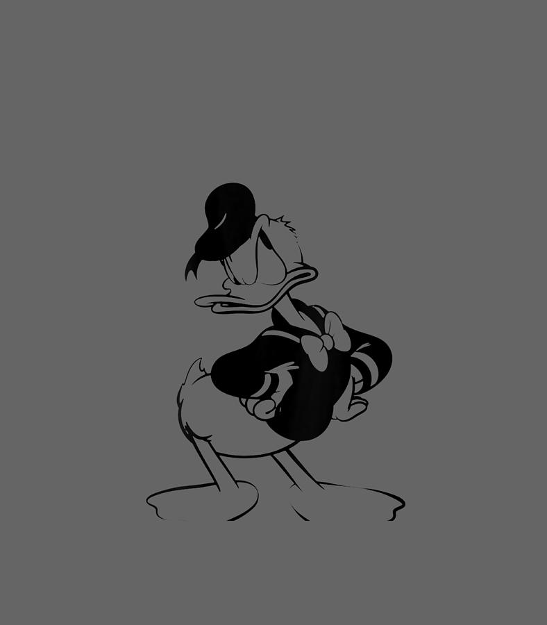 Womens Disney Mickey And Friends Donald Duck Vintage Style Print