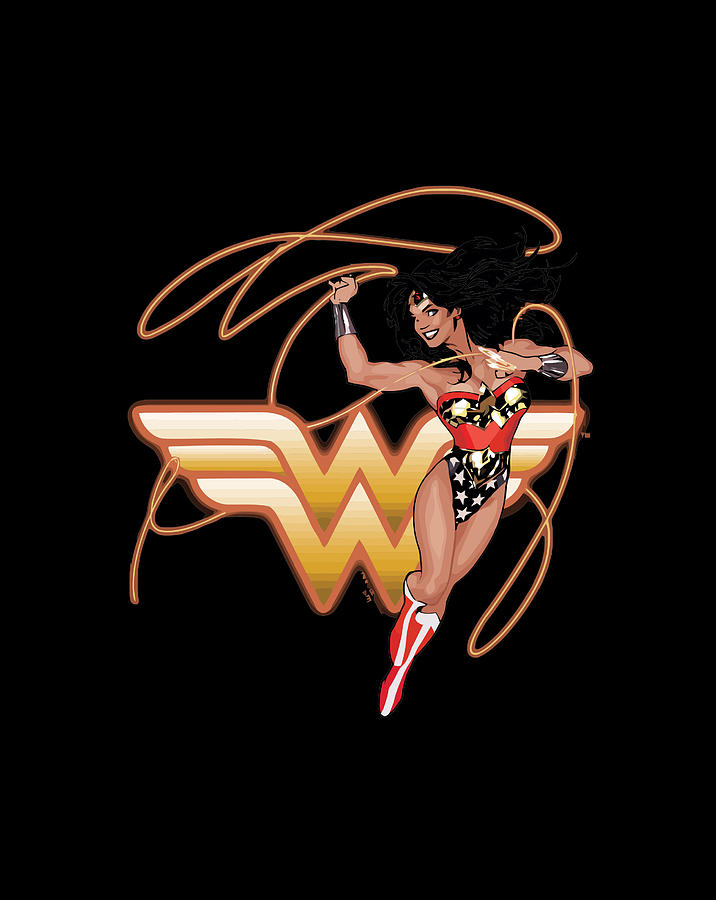 Wonder Woman Glowing Lasso Digital Art By Frank Nguyen