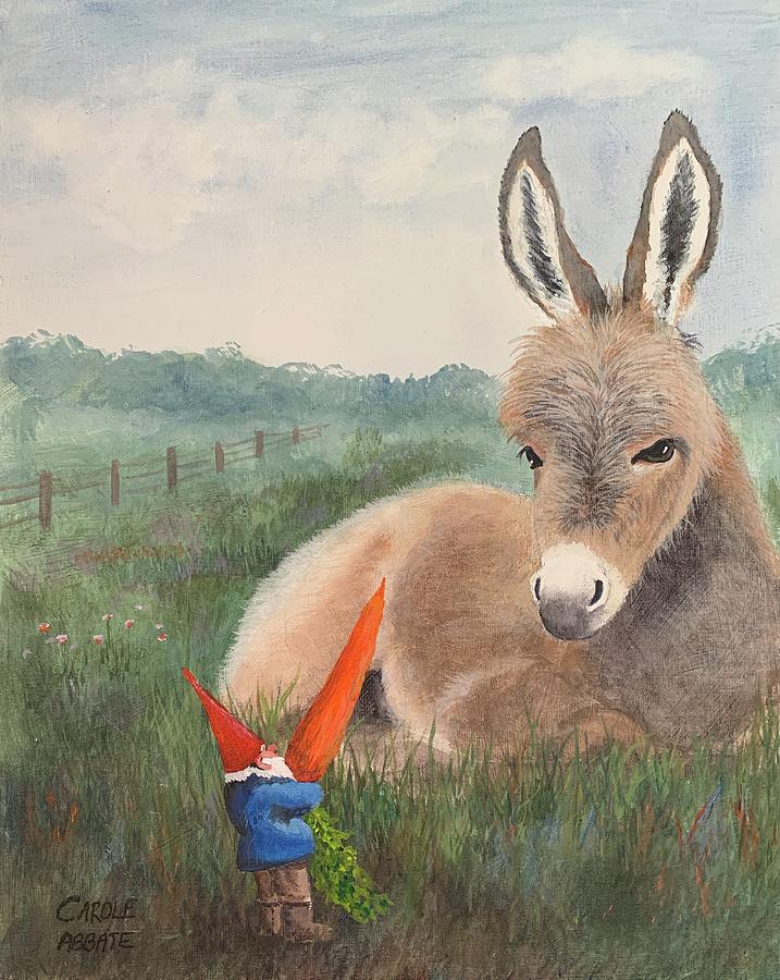 Wonkey Donkey and Friend Painting by Carole Abbate - Pixels