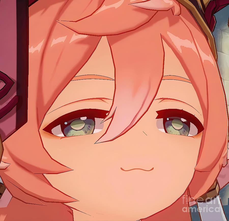 Yanfei Smug Genshin impact Painting by Chapman Stewart | Pixels