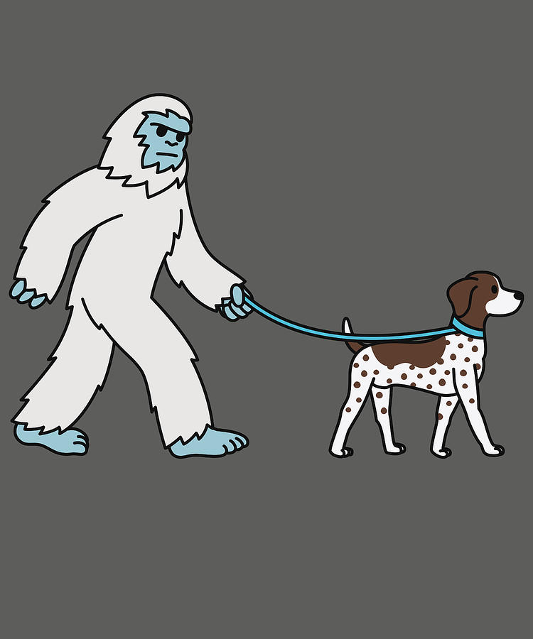 Yeti German Shepherd Cryptozoology monster Digital Art by Jeff Chen ...