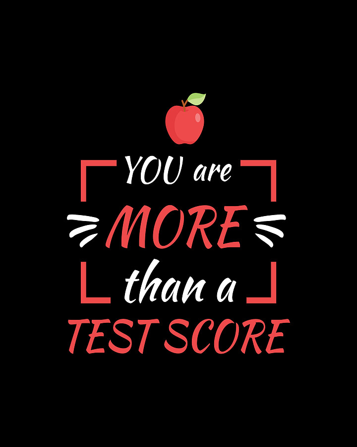 You Are More Than A Test Score Teacher Digital Art by Moon Tees - Pixels