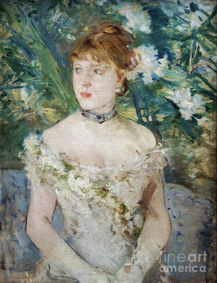 Young Girl in a Ball Gown - Morisot Painting by Berthe Morisot - Fine ...