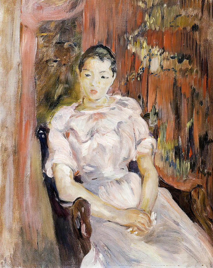 Young Girl Resting Painting by Berthe Morisot - Fine Art America