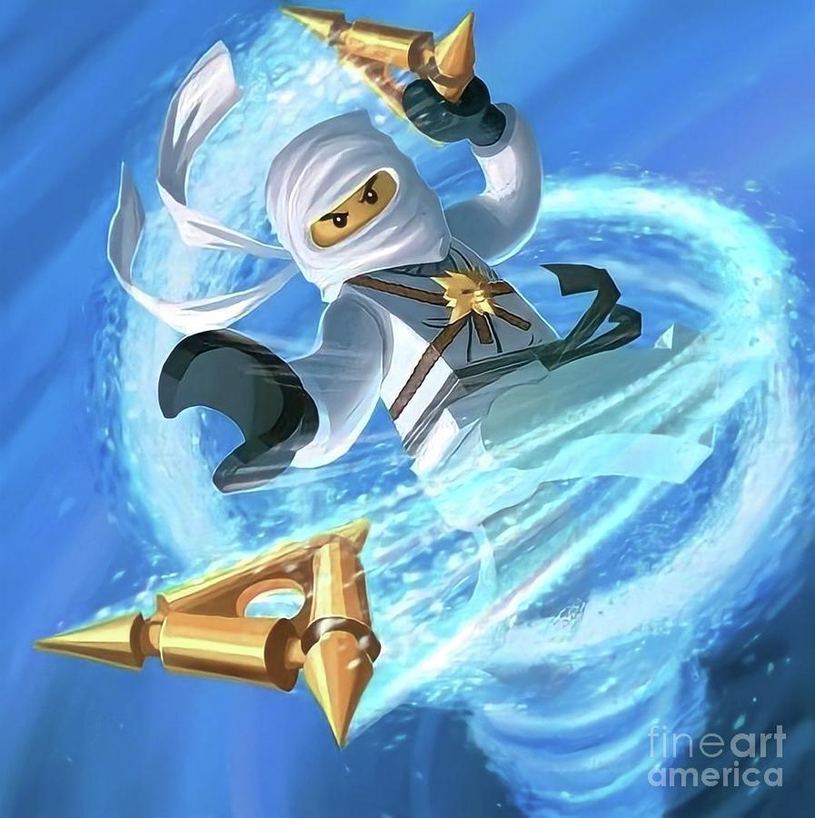 Zane Ninja Ice Digital Art By Sogon Block Pixels