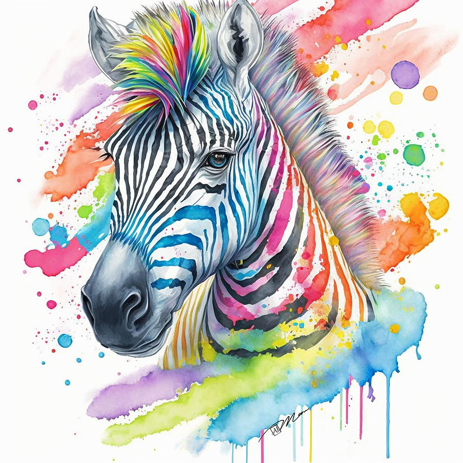 Zebra Digital Art By Simonetta Zambelli Fine Art America