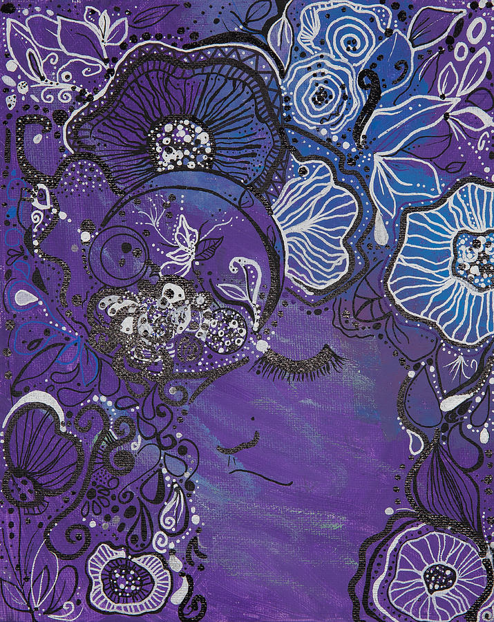 Zen Face Drawing by Vee Martinez - Fine Art America