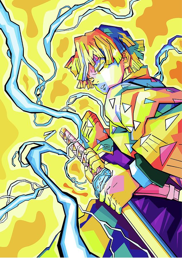 Zenitsu Pop Art Digital Art by N Design - Fine Art America