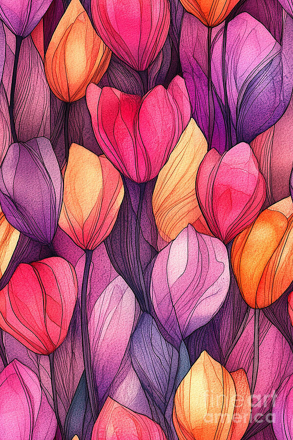 Zentangle Spring - Floral Patterns with Early Bloomers 25/100 Digital ...